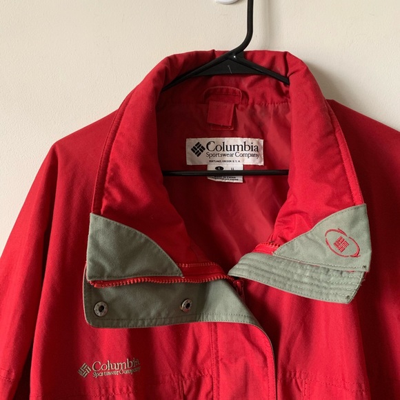 Columbia | Jackets & Coats | Columbia Oversized Red And Gray Long ...